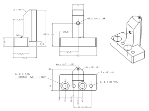 Work 08. Sample 2D manufacturing drawings – Industrial Machine Design ...